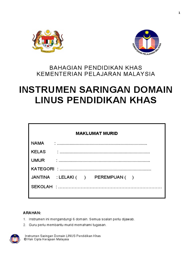 Instrumen Linus Domain P.khas | PDF