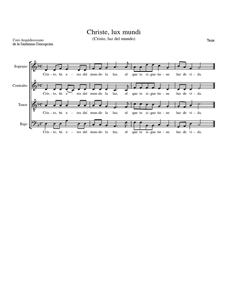 Christe Lux Mundi | PDF
