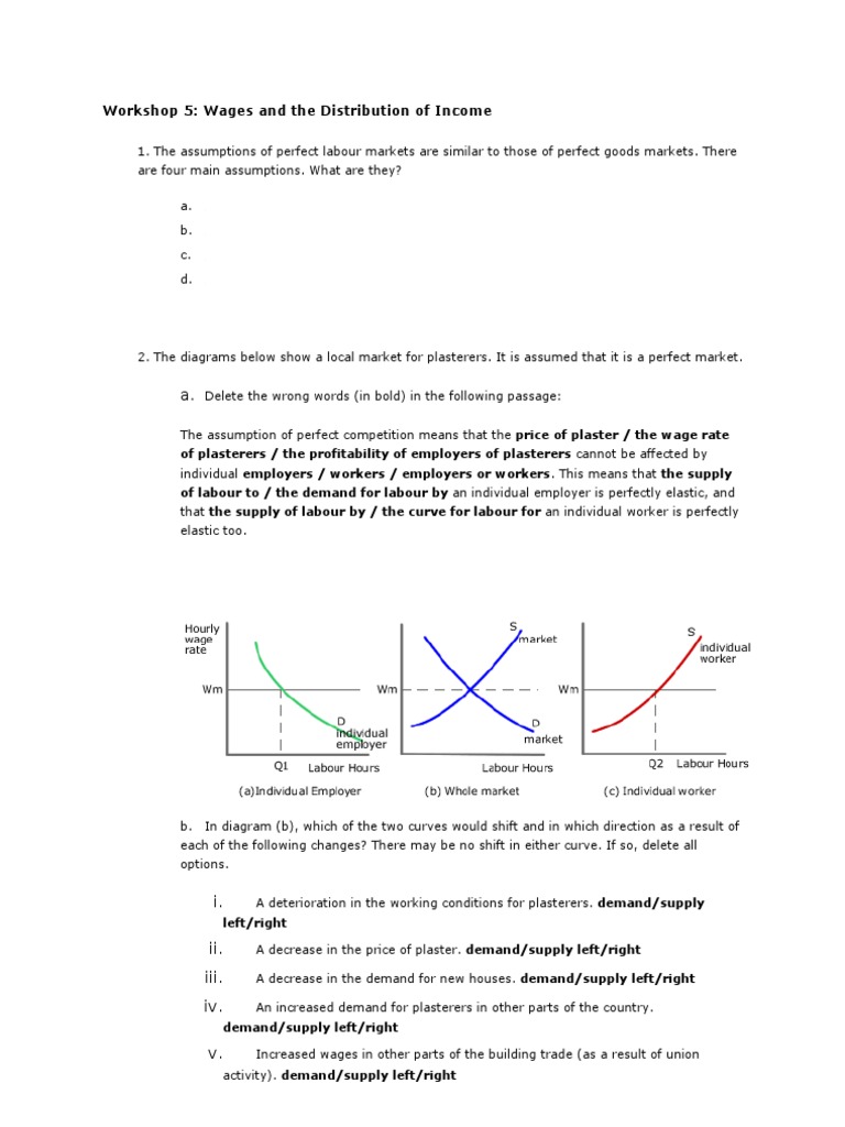 Wages and Income Distribution Analysis | PDF | Labour Economics ...