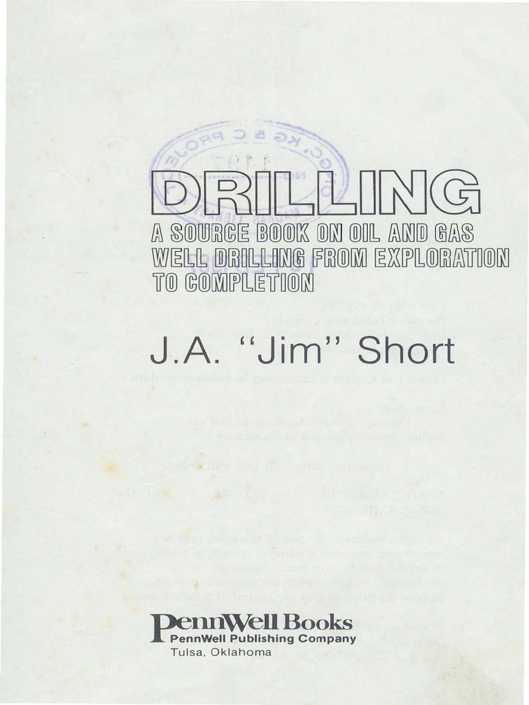 Drilling Source Book - Jim Short | PDF | Casing (Borehole) | Oil Well