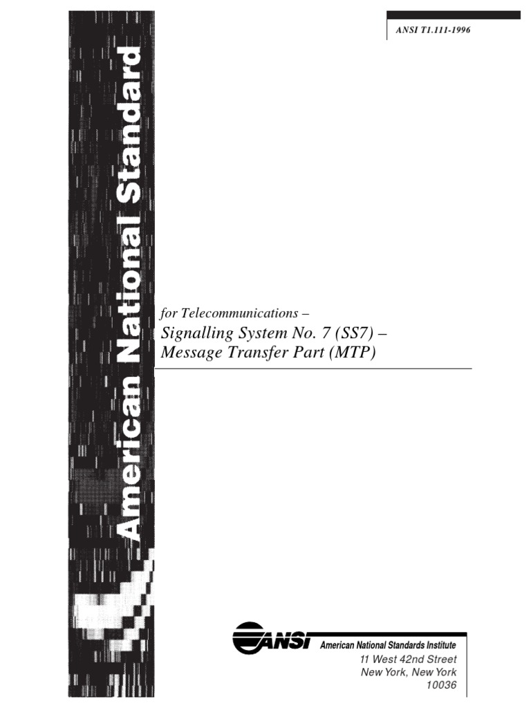 Ansi T1.111-1996 | PDF | Asynchronous Transfer Mode | Data Transmission