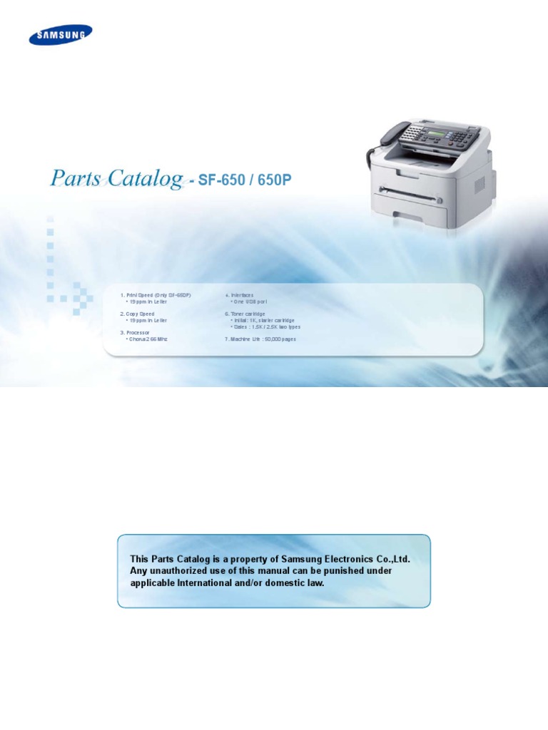 SF-650 Parts | Download Free PDF | Electronics | Manufactured Goods