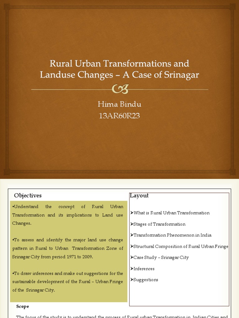 Rural Urban Transformation | Urban Area | Village