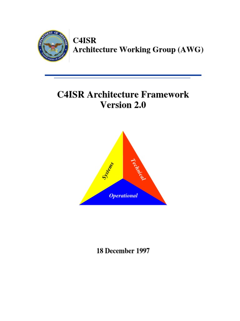 C4ISR Architecture Framework.pdf | Command And Control | Technology