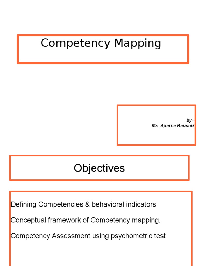 Competency Mapping and Assessment Centre | Download Free PDF ...