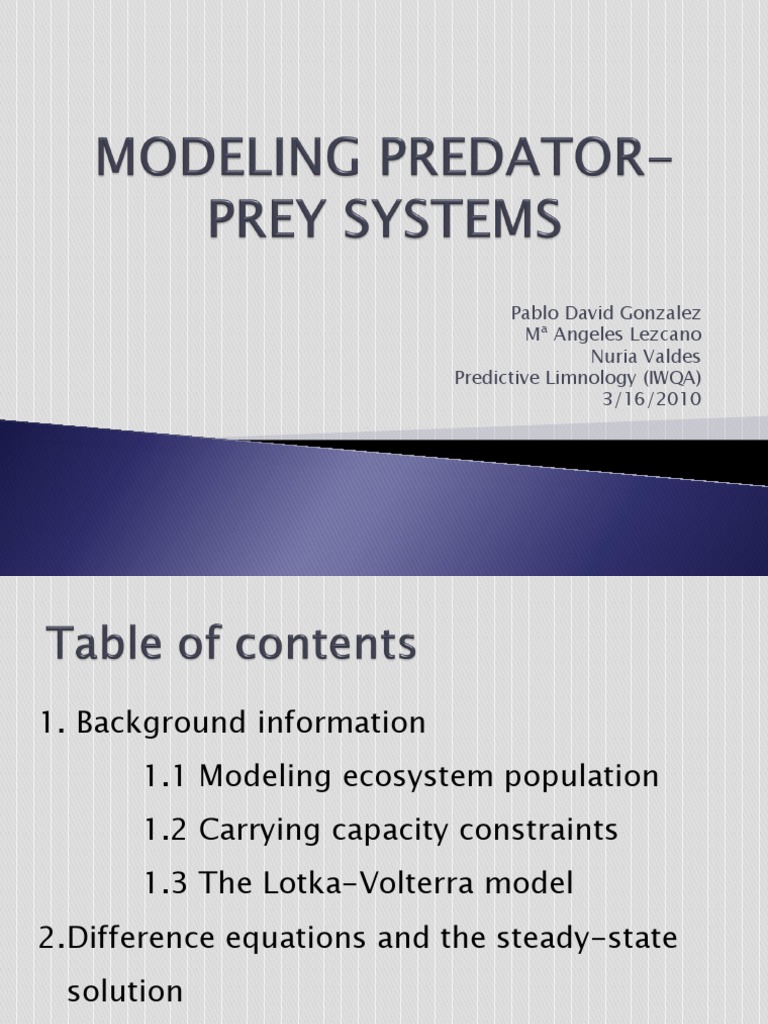 Modeling Predator Prey Systems Fin | PDF | Predation | Natural Environment