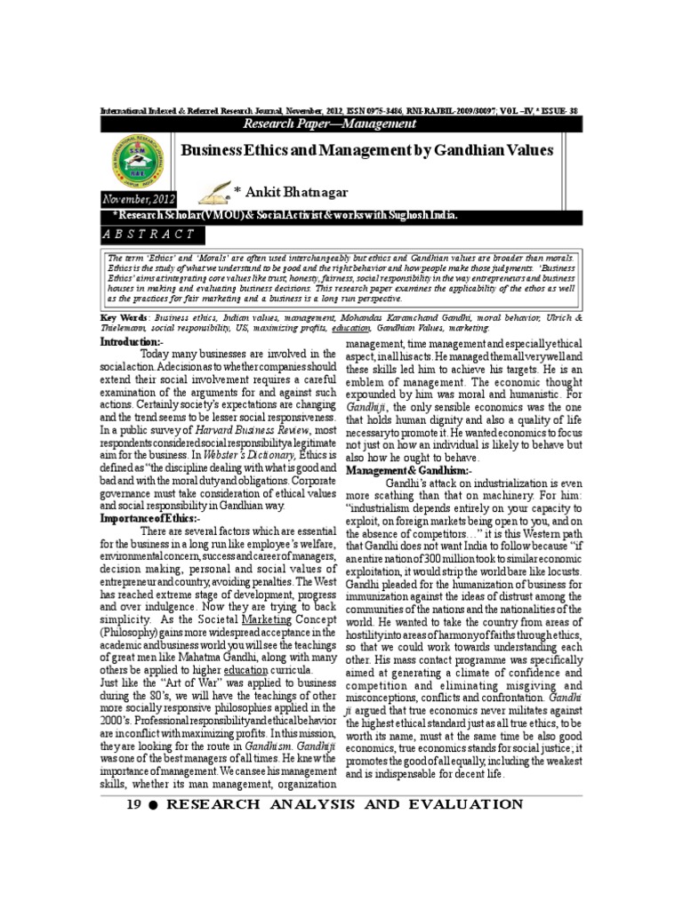 Wealth Management | PDF | Business Ethics | Mahatma Gandhi