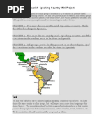 Span 1 - Hispanic Heritage Month Project Directions - Countries | PDF ...