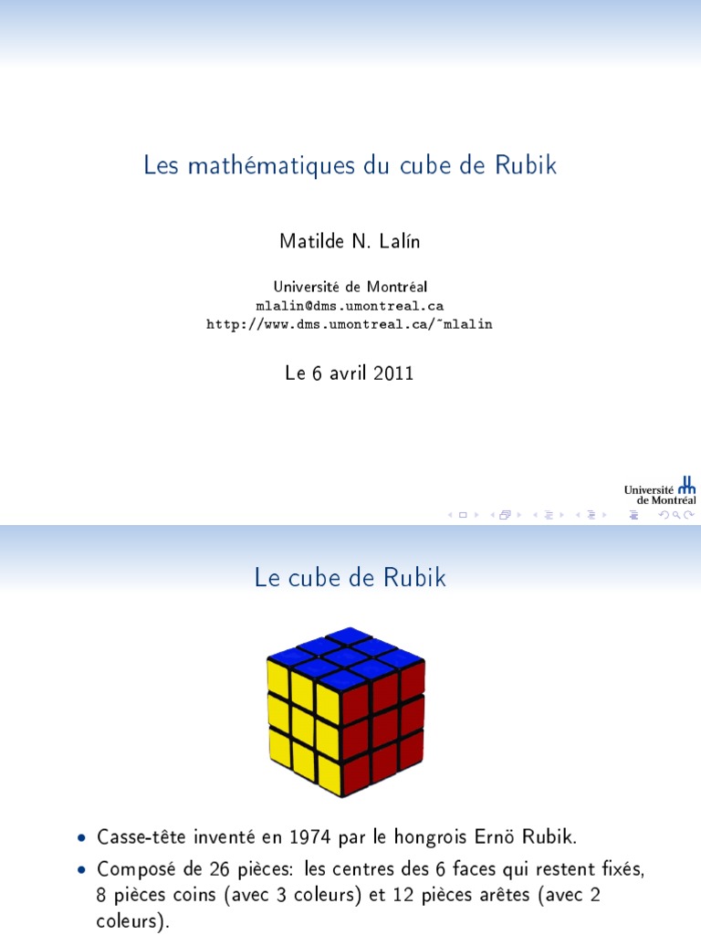 Club Rubik Show | PDF | Permutation | Groupe (Mathématiques)
