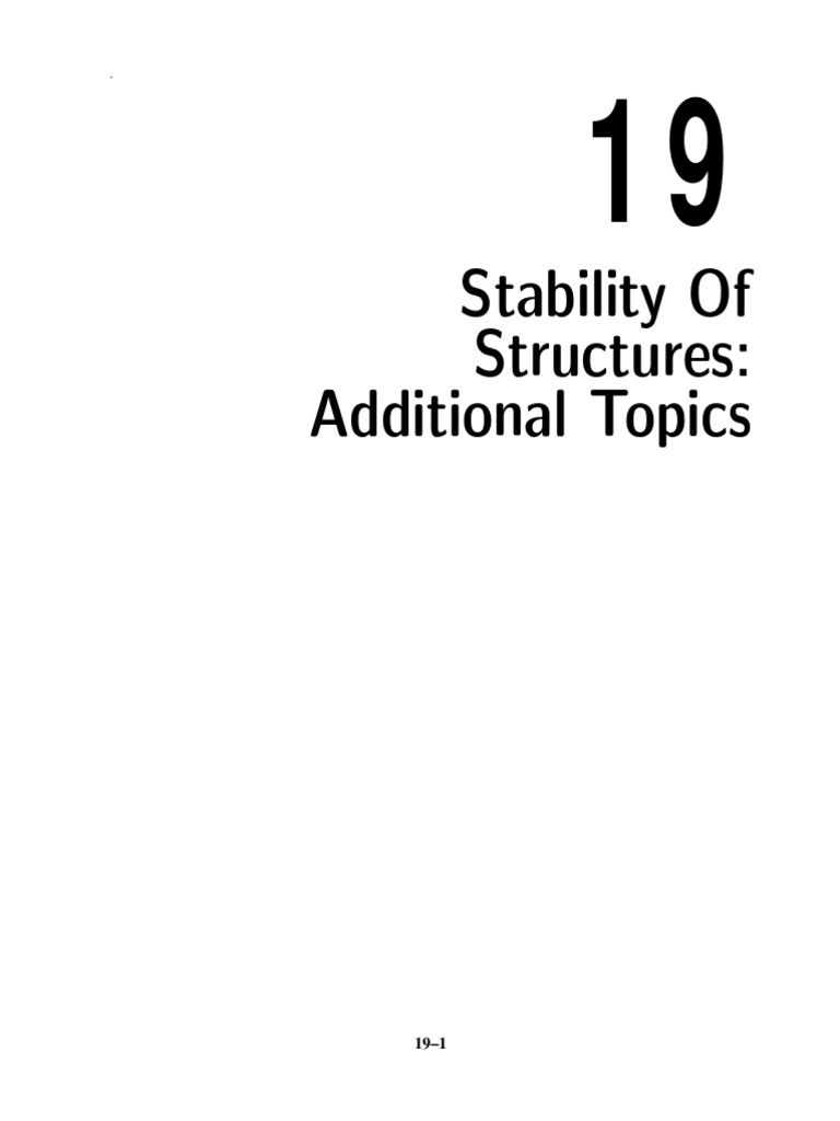 Stability of Structures: Additional Topics | PDF | Buckling | Column