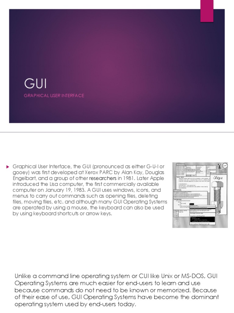 Graphical User Interface | Download Free PDF | Graphical User Interfaces | Command Line Interface