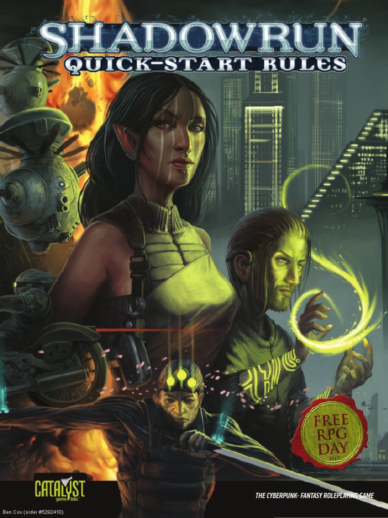 Shadowrun Quick-Start Rules (Free RPG Day 2012) | PDF | Armour | Tabletop Games