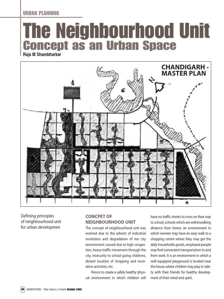 The Neighbourhood Unit: Concept As An Urban Space | PDF | Urban ...