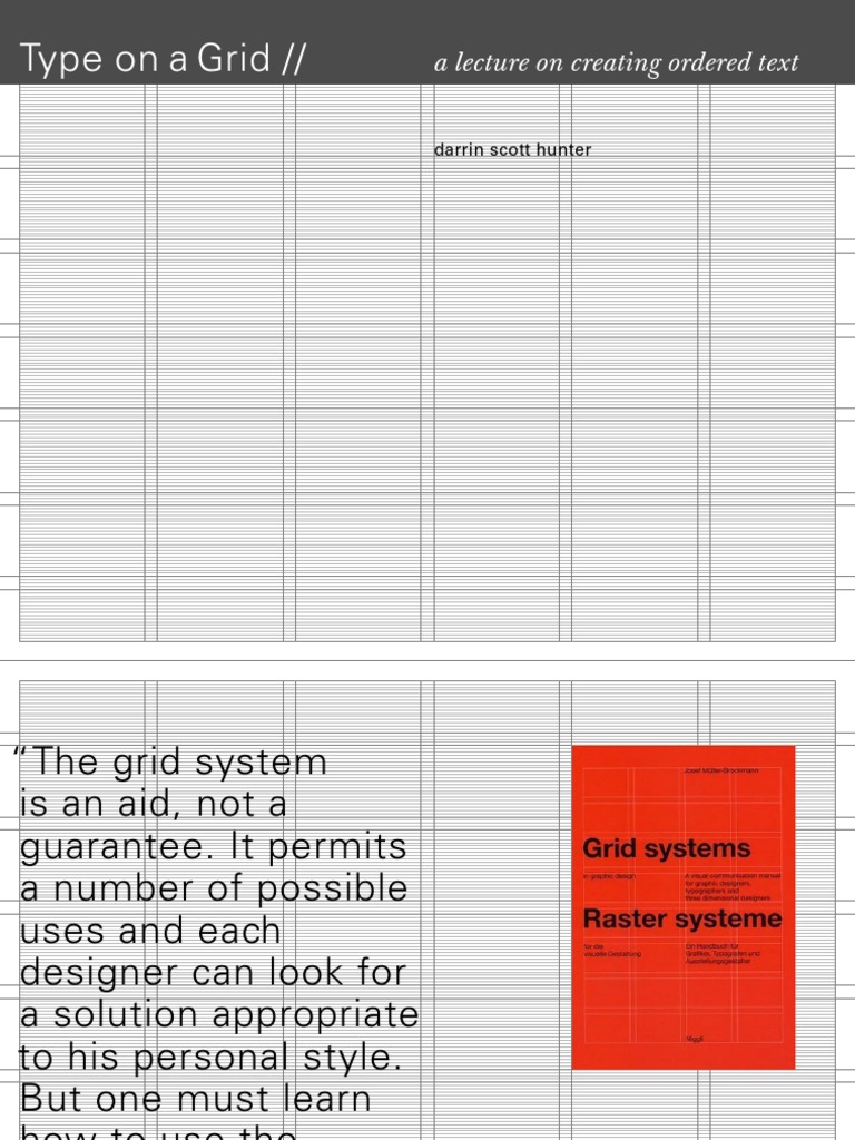 Type On A Grid Lecture | PDF | Design | Art Media