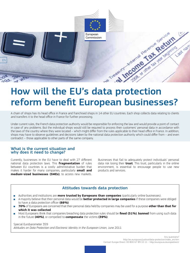 How Will The EU's Data Protection Reform Benefit European Businesses ...