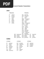 Complete List of Inorganic Acids | PDF | Chemical Substances | Hydrogen ...