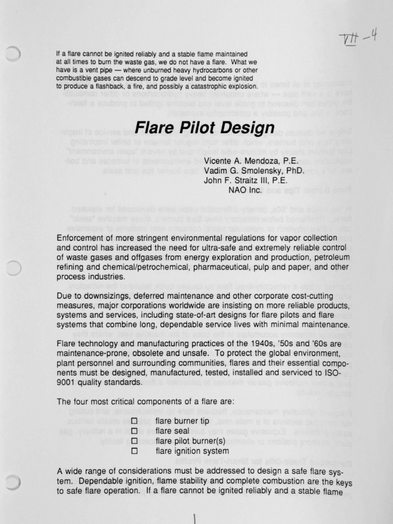 Flare Pilot Design | PDF | Natural Gas | Combustion
