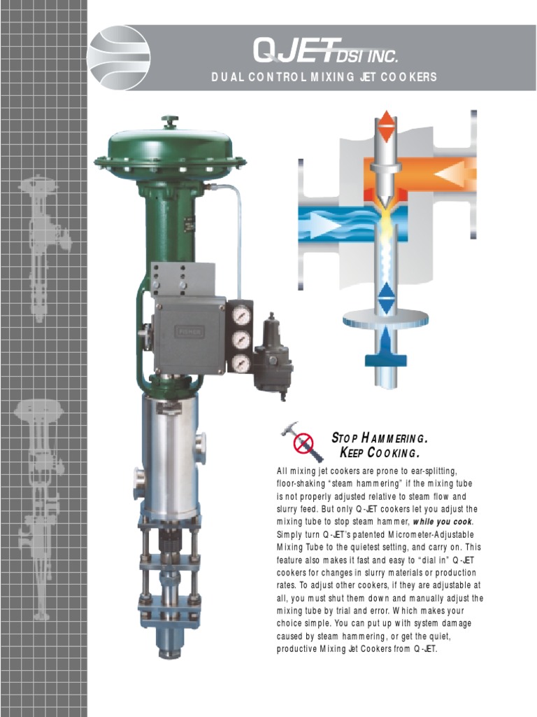 T Q M J: Dual Control Mixing Jet Cookers | PDF | Valve | Mechanical ...