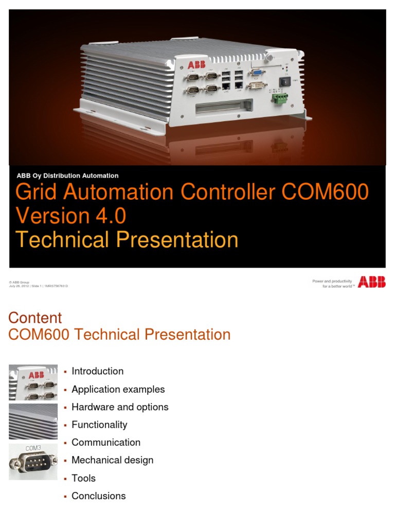 COM600 | PDF | Automation | Scada