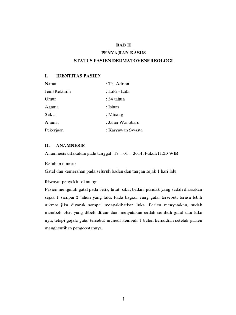Diagnosa dan Penanganan Liken Simpleks Kronis | PDF | Sains & Matematika