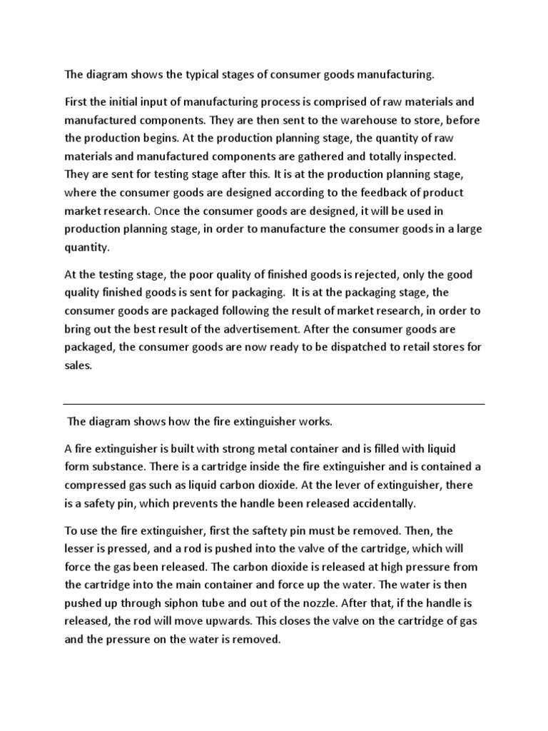 Stages of Consumer Goods Manufacturing | PDF