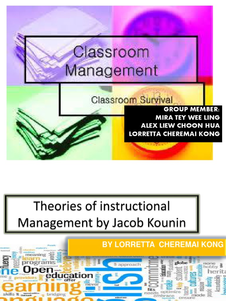 Theories of Instructional Management by Jacob Kounin | PDF | Classroom | Teachers