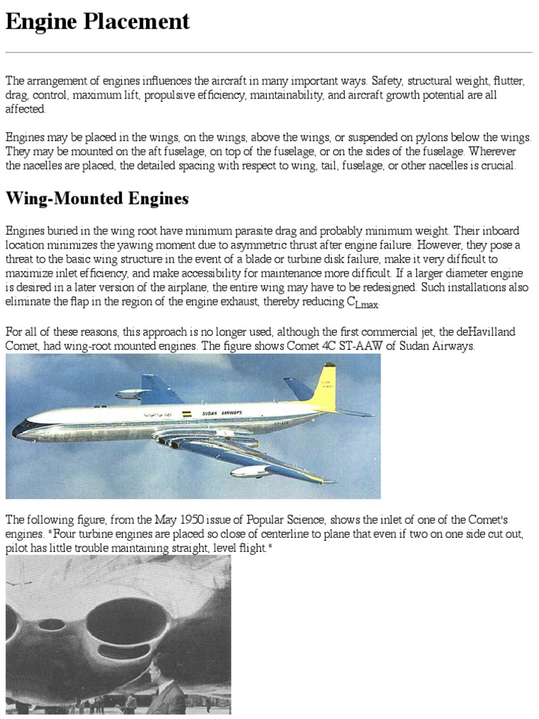Aircraft Engine Placement | Flap (Aeronautics) | Airplane
