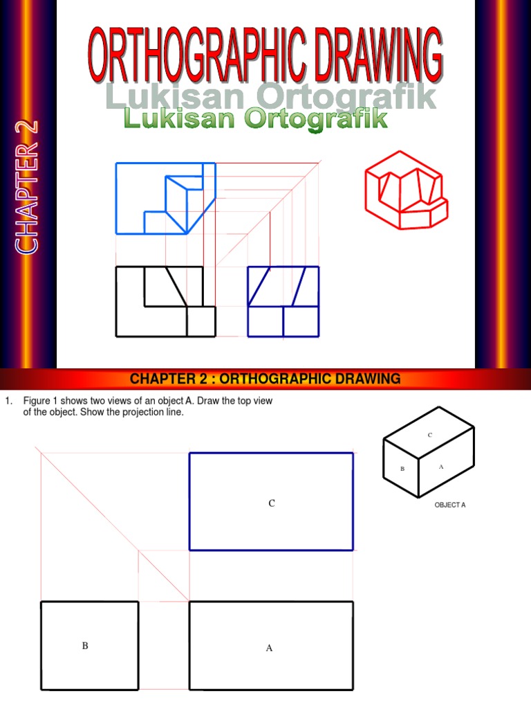 Orthographic Drawing Exercises