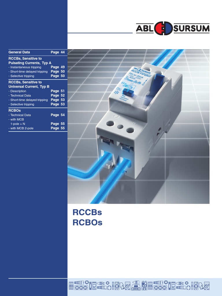 RCCBs | PDF | Transformer | Power Engineering