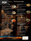 Roman Menu Booklet | Dumpling | Salad