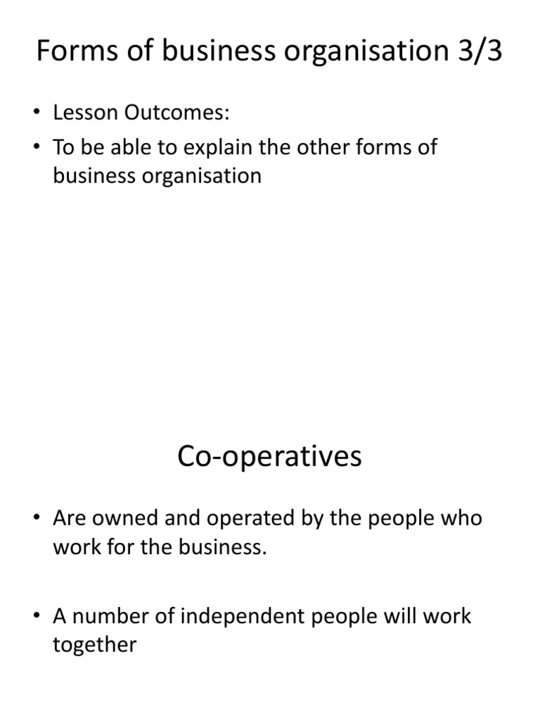 Types of Business Organizations Explained | PDF | Business