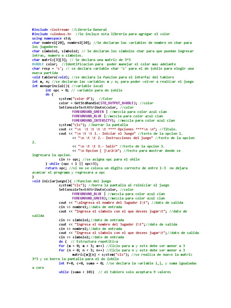 Codigo Del Gato Explicado | PDF | Matriz (Matemáticas) | Enseñanza de ...