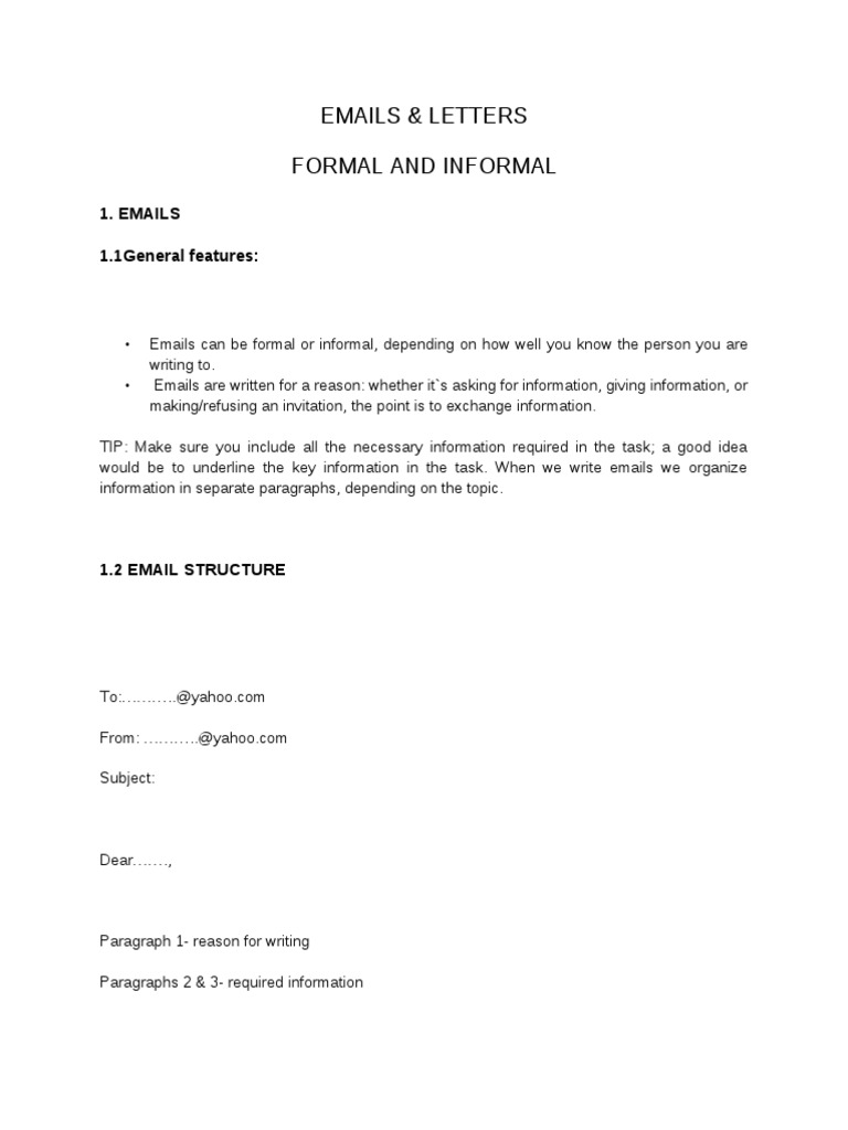 Email and Letter Layout | PDF | Business