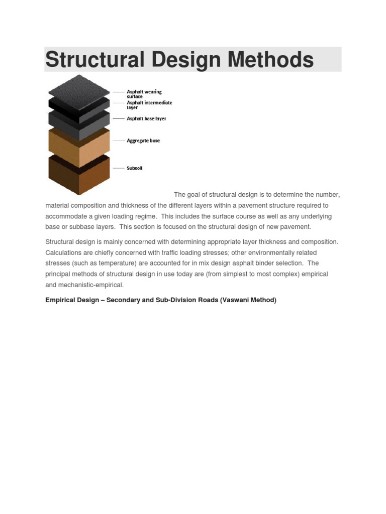 Structural Design Method | PDF | Road Surface | Road