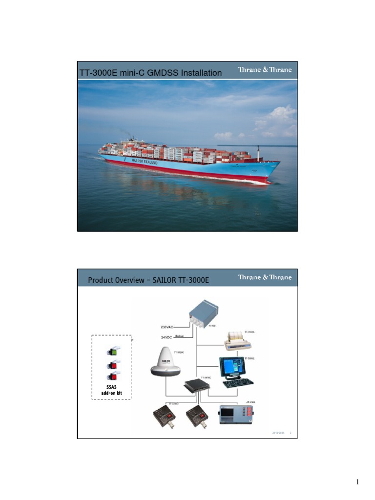 SAILOR TT-3000E Installation Commission (PowerPoint Presentation) | PDF ...