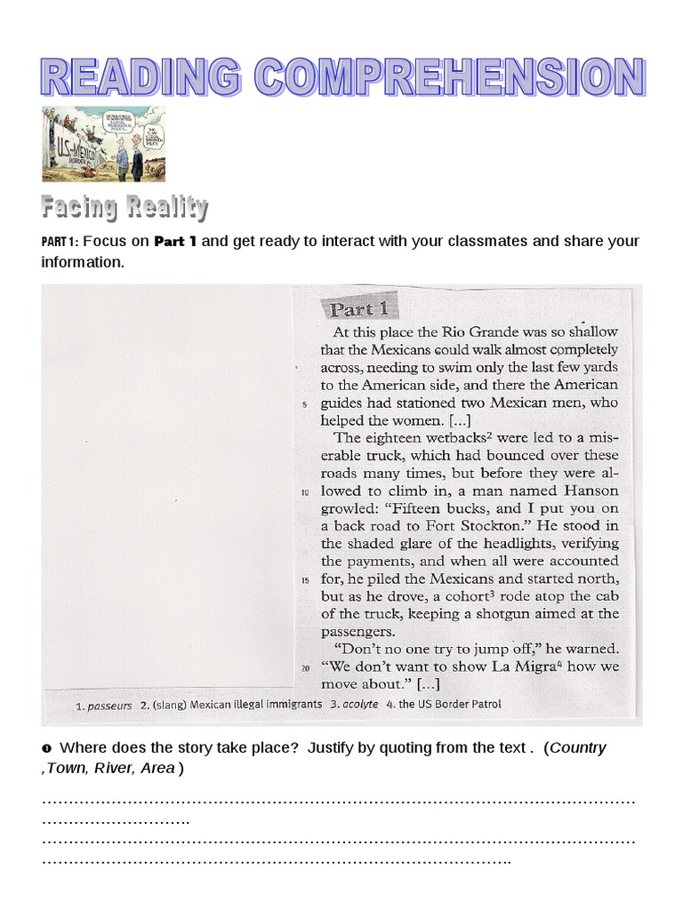 A Hard Path To Hope Facing Reality Reading Comprehension | PDF | Rules ...