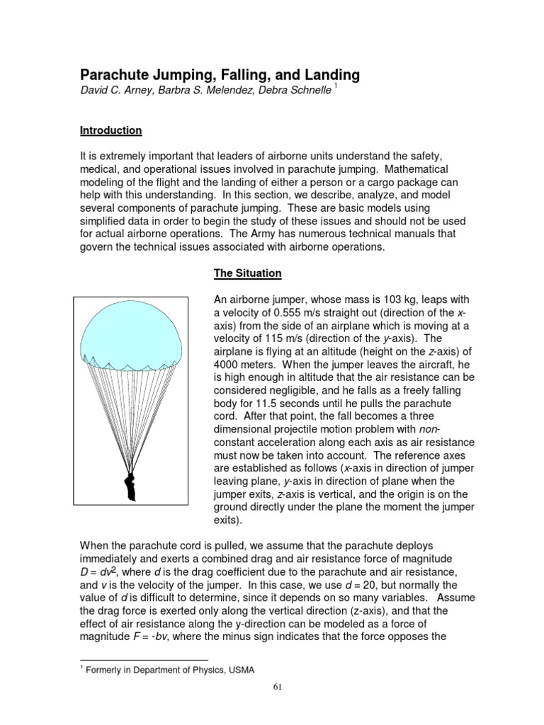 Parachute Jumping, Falling, and Landing | PDF | Business