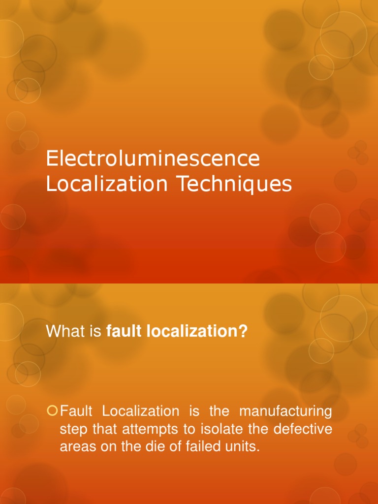 Electroluminescence Localization Techniques | PDF | Light | Solar Cell