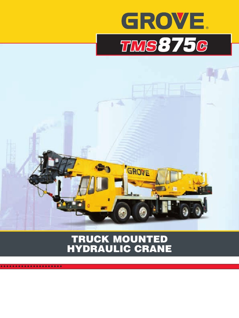 Grove Tms875c | PDF | Crane (Machine) | Flight Control Surfaces