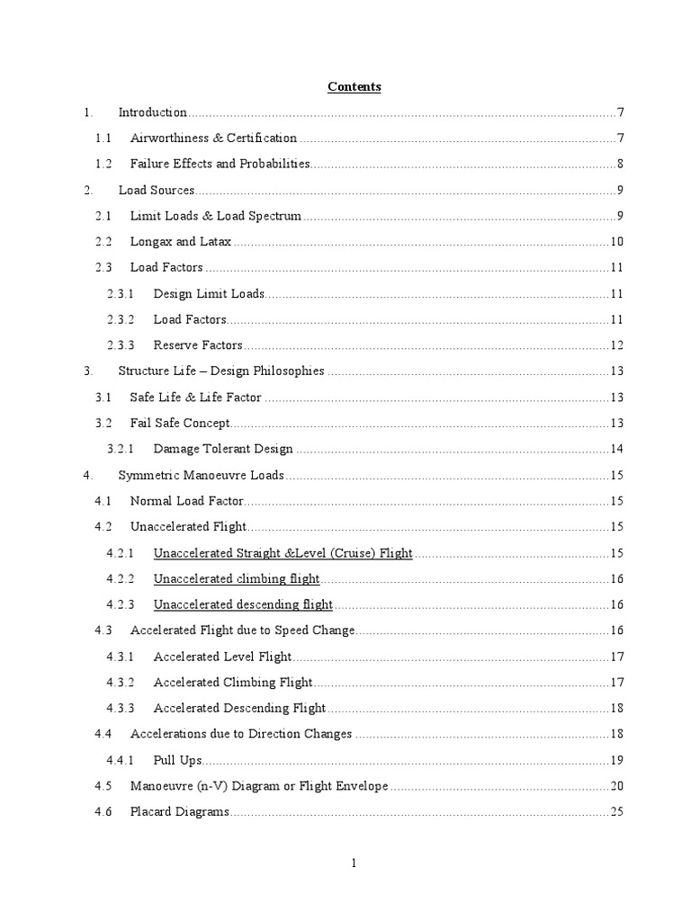 Aircraft Load & Design Essentials | PDF | Aircraft | Structural Load