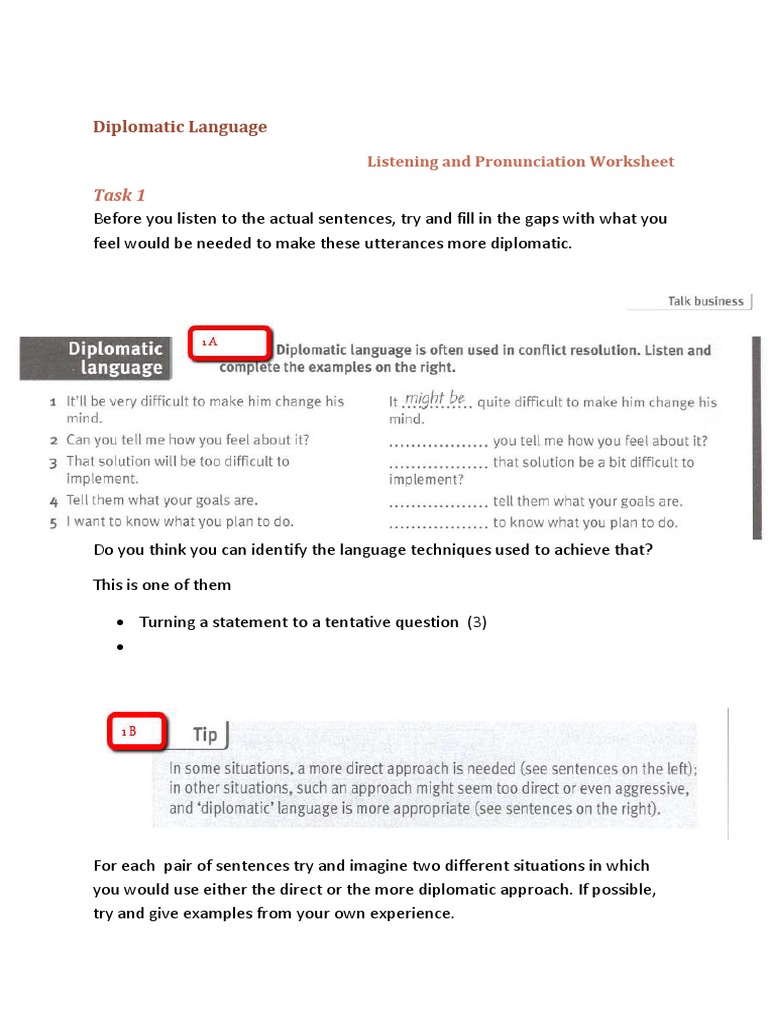 Diplomatic Language | PDF | Career & Growth | Foreign Language Studies