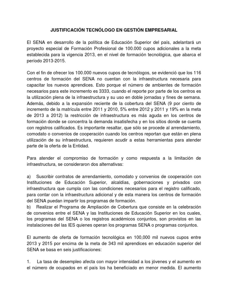 JUSTIFICACIÓN | PDF | Competitividad | Ciencias económicas