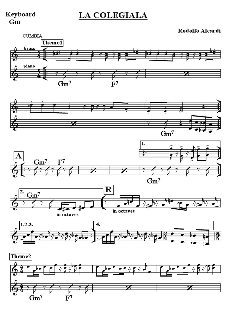La Colegiala - Keyb. | PDF