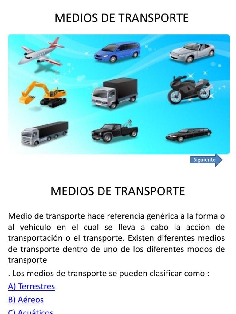 Medios de Transporte | PDF | Avión | Hidroavión