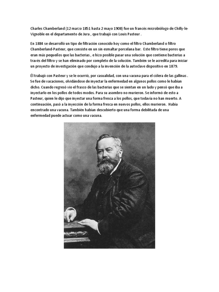 Innovaciones de Chamberland y Thuillier en Vacunas | PDF