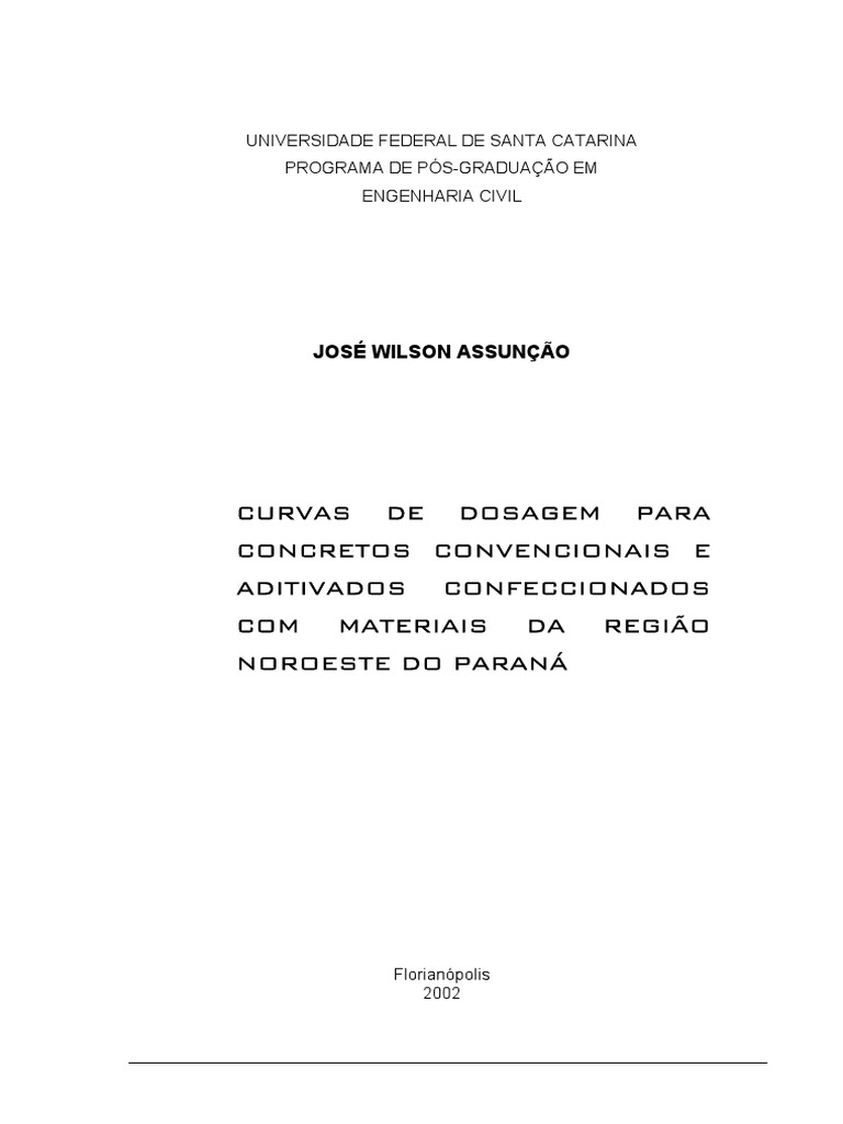 Método de Dosagem ABCP | PDF | Concreto | Cimento
