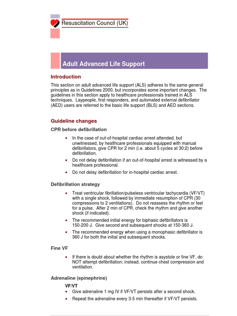 Resuscitation Council (UK) | PDF | Cardiopulmonary Resuscitation | Cardiac Arrest