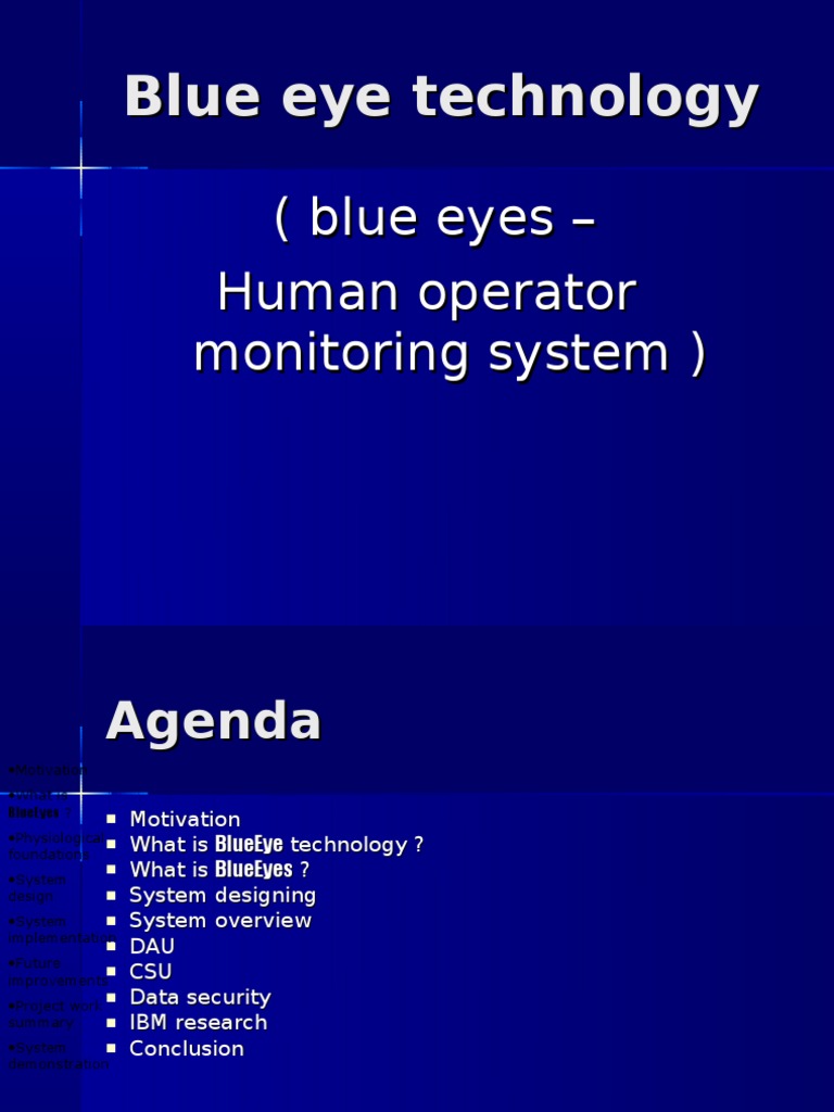 Blue Eye Technology | PDF | Bluetooth | Motivation