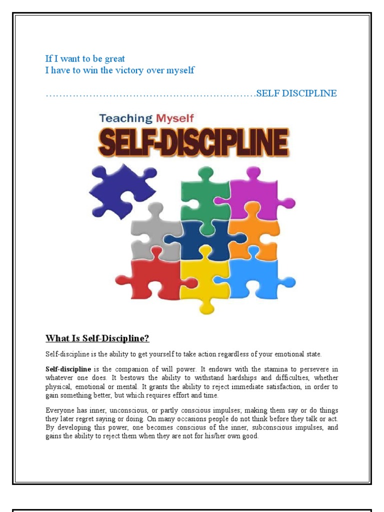 Self Decipline | PDF | Weight Training | Temptation