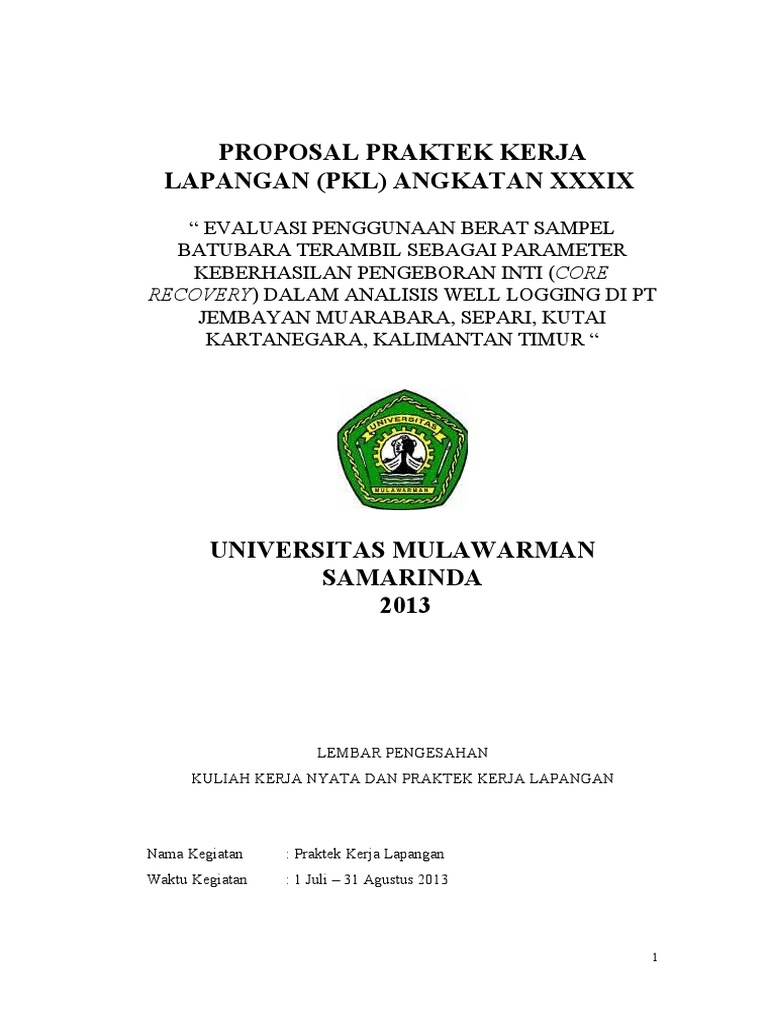 Contoh Proposal PKL | PDF